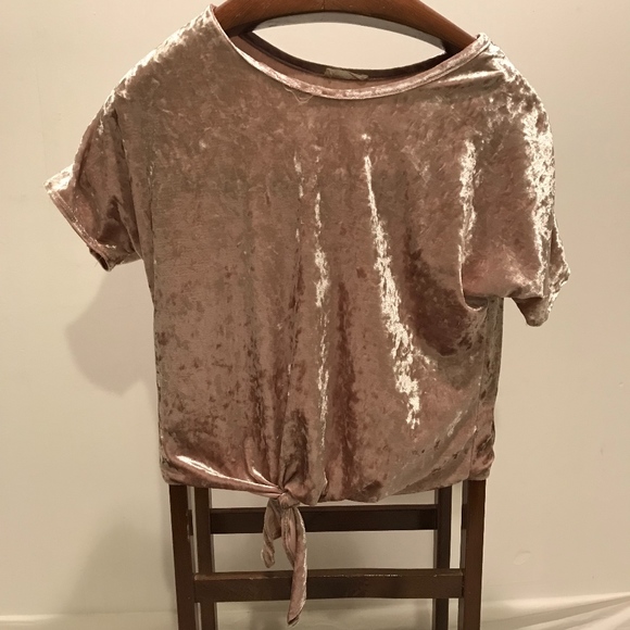 Olivia Rae | Tops | Velvet Tshirt | Poshmark